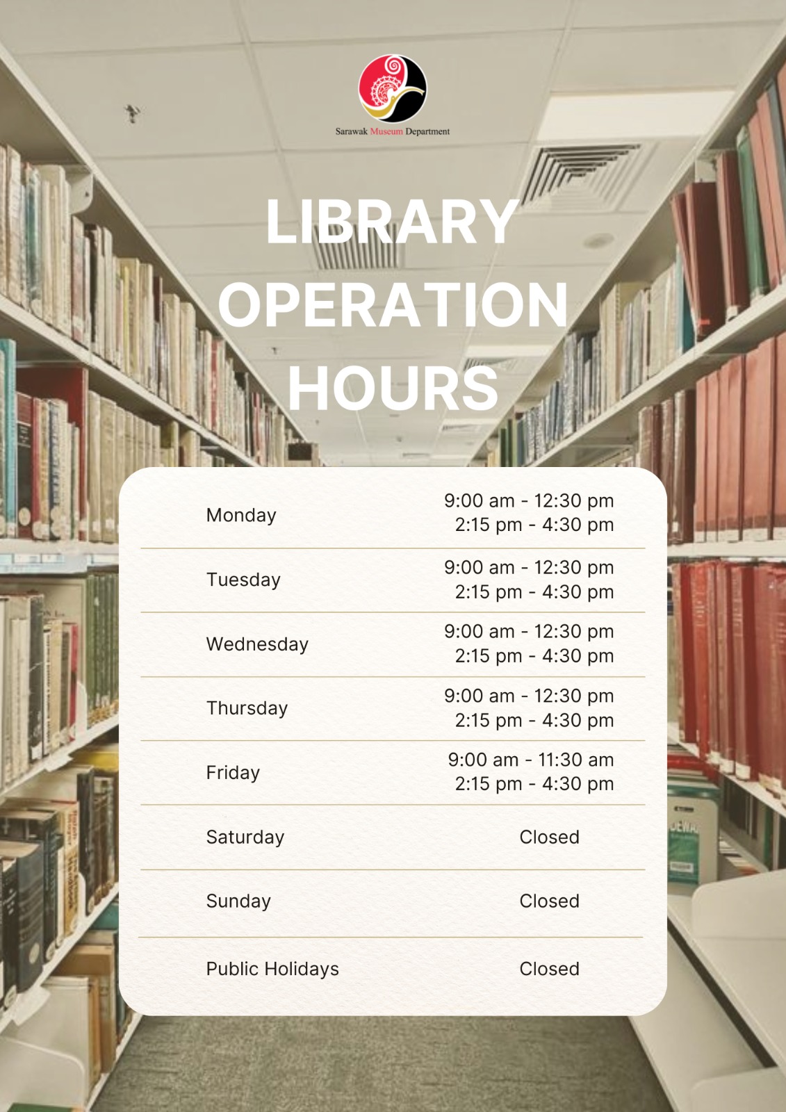 - Sarawak Museum Department